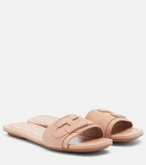 Hogan Open Toe Flats For Women
