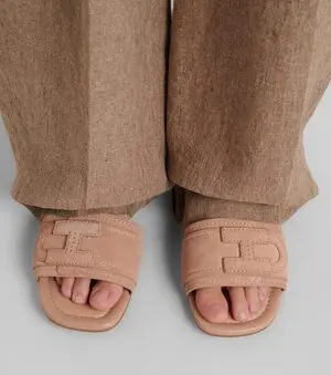 Hogan H685 Suede Slides
