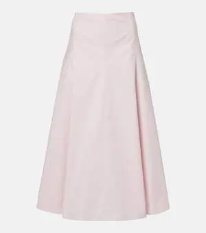 Jacquemus Triangle Cotton Poplin Midi Skirt