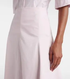 Jacquemus Triangle Cotton Poplin Midi Skirt