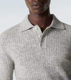 ERL Gradient Mohair-blend Polo Sweater