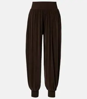 Balmain Shirred Jersey Balloon Trousers