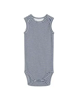SERENDIPITY ORGANICS Striped Baby Bodysuit