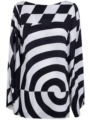 Dries Van Noten Charlie Long Sleeve Top - Black