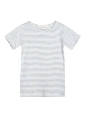 SERENDIPITY ORGANICS Striped Organic Cotton T-shirt - Gray
