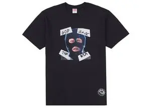 Supreme God Save Us Tee Shirt - Black