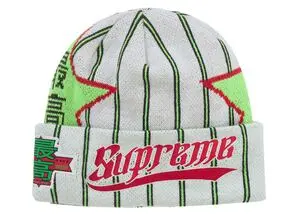 Supreme New Era Stars Beanie - White