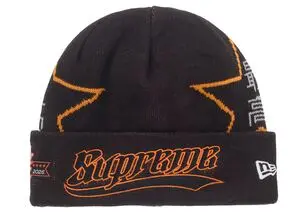 Supreme New Era Stars Beanie - Black