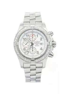 Breitling 2008 Chronometre Diamond 44mm Watch - White
