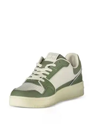 Tommy Hilfiger Panelled Perforated Sneakers - Green