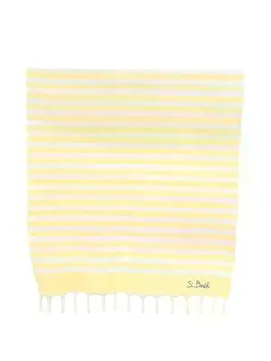 MC2 SAINT BARTH Foutas Striped Beach Towel - Yellow