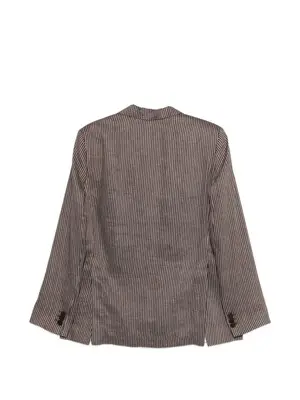 ALYSI Single-breasted Blazer Jacket - Brown
