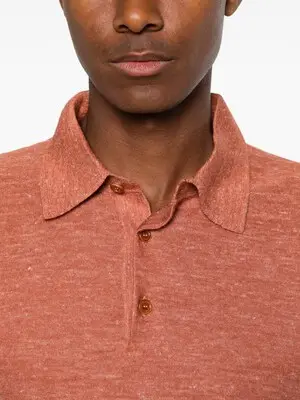 Brioni Cashmere And Silk Blend Polo Shirt