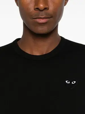 Play Comme Des Garcon Cotton T-shirt - Black