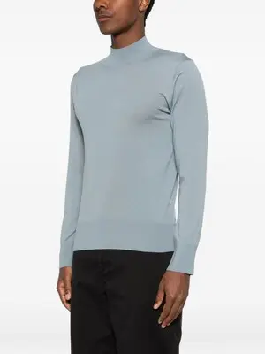 THE ROW Nari Wool Sweater - Sky Blue