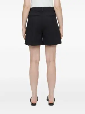Closed Cotton And Linen Shorts - Black