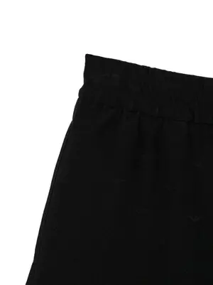 Emporio Armani Cotton Blend Shorts - Black