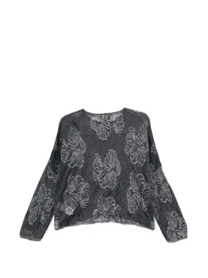 Emporio Armani Embroidered Crewneck Pullover