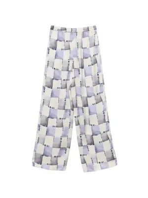 Emporio Armani Satin Trousers - Multi