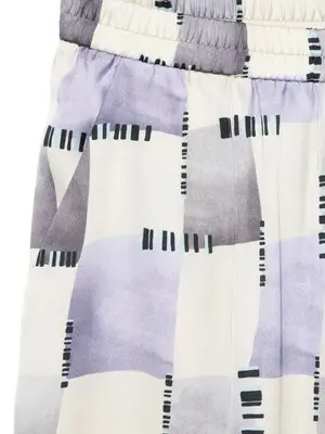 Emporio Armani Satin Trousers - Multi