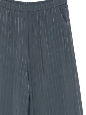 Emporio Armani Blue Pinstriped Trousers