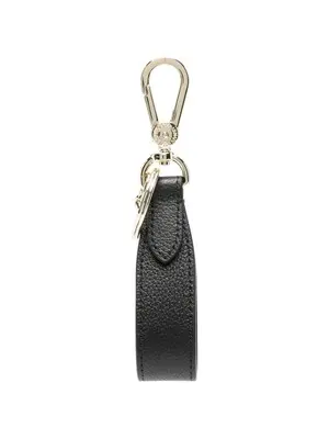 Emporio Armani Leather Keyring - Black
