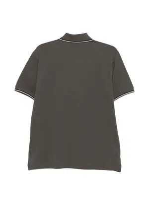 Emporio Armani Logo Cotton Polo Shirt - Grey
