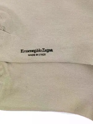 Zegna Logo Socks - Neutrals