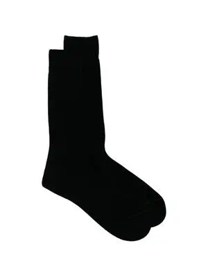 Zegna Ribbed-knit Mid-calf Socks - Blue