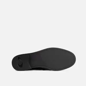 DUKE + DEXTER Cb Ruched Loafer - Black