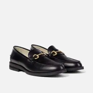 DUKE + DEXTER Wilde Bit Loafer - Black Leather
