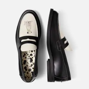 DUKE + DEXTER Wilde Penny Loafer - Dalmatian