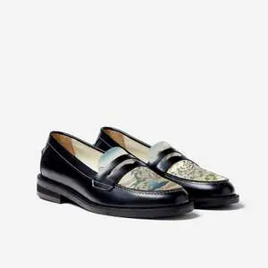 DUKE + DEXTER Wilde Sacred Spring Penny Loafer - Black