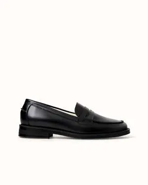 DUKE + DEXTER Wilde Penny Loafer - Black