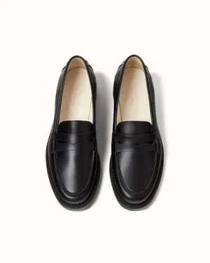 DUKE + DEXTER Wilde Penny Loafer - Black
