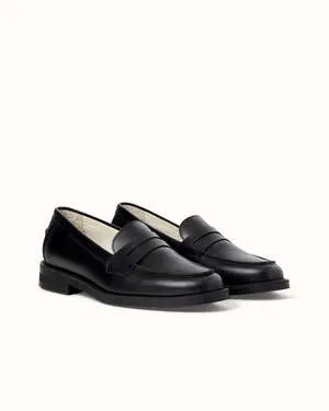 DUKE + DEXTER Wilde Penny Loafer - Black