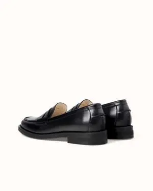 DUKE + DEXTER Wilde Penny Loafer - Black