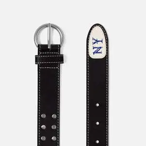 DUKE + DEXTER Ellis Ny Belt - Silver Studded