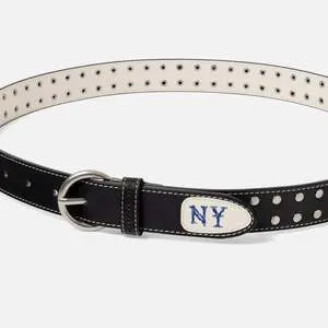 DUKE + DEXTER Ellis Ny Belt - Silver Studded