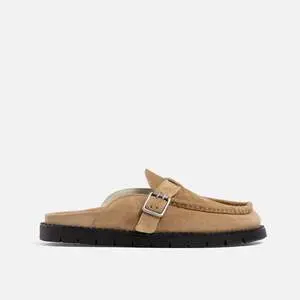 DUKE + DEXTER Winston Suede Mules - Mocha