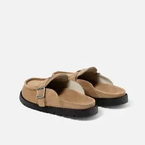 DUKE + DEXTER Winston Suede Mules - Mocha