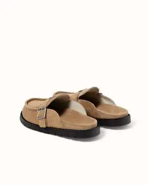 DUKE + DEXTER Winston Suede Mules - Mocha