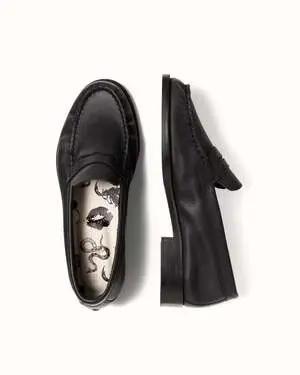 DUKE + DEXTER Ezra Tumbled Ruched Loafer