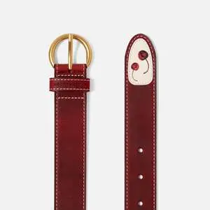 DUKE + DEXTER Ellis Belt - Red Cherry