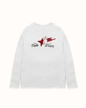 DUKE + DEXTER Cherub Vintage Waffle Top - White