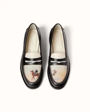 DUKE + DEXTER Wilde Penny Loafer With Western Graphic Print - Advanced Guard