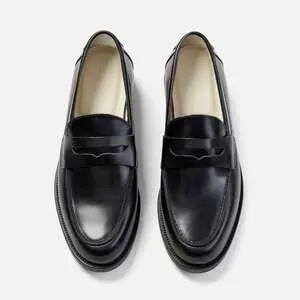 DUKE + DEXTER Wilde Penny Loafer - Black
