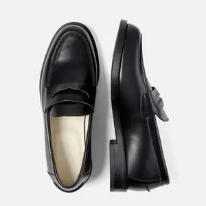 DUKE + DEXTER Wilde Penny Loafer - Black