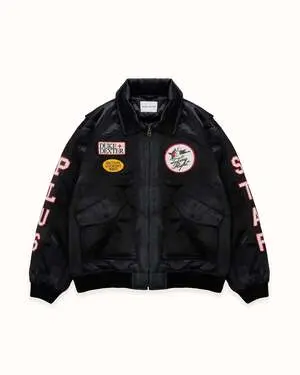 DUKE + DEXTER Plus Bomber Jacket - Satin