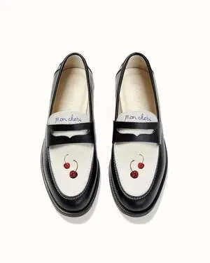 DUKE + DEXTER Wilde Penny Loafer - Cherry